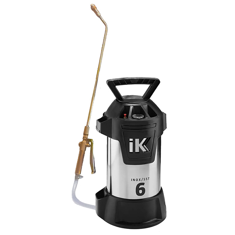 IK6 INOX Stainless Steel 6L Pressure Sprayer with Brass Lance