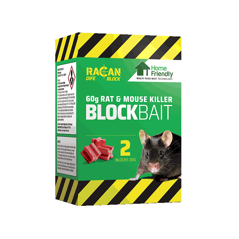 RACAN Dife Block Rat and Mouse Killer Block Bait