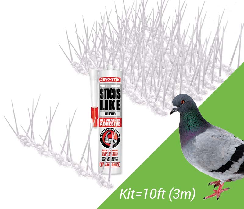 Sticks Like Sht Pigeon Spikes Kits 10ft (3m) and 100ft (30m)
