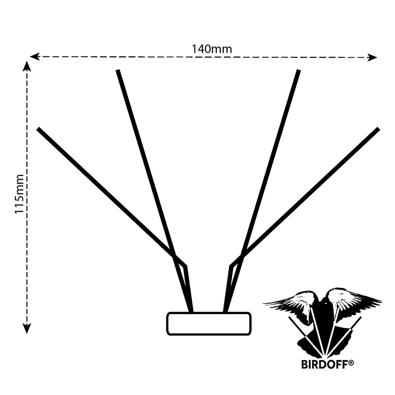 BIRDOFF Standard Stainless Spike Kits