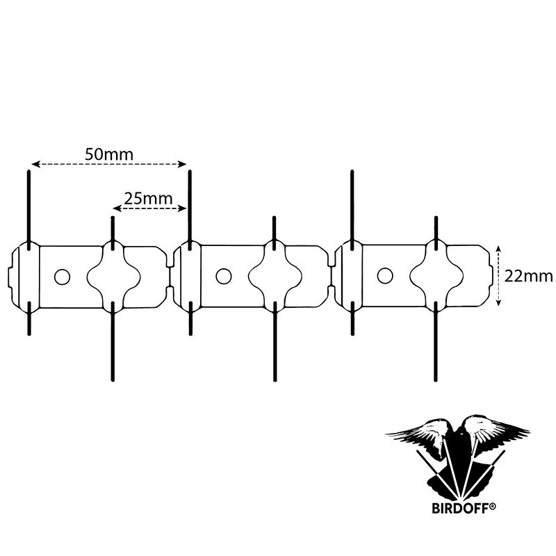 BIRDOFF Standard Stainless Spike Kits