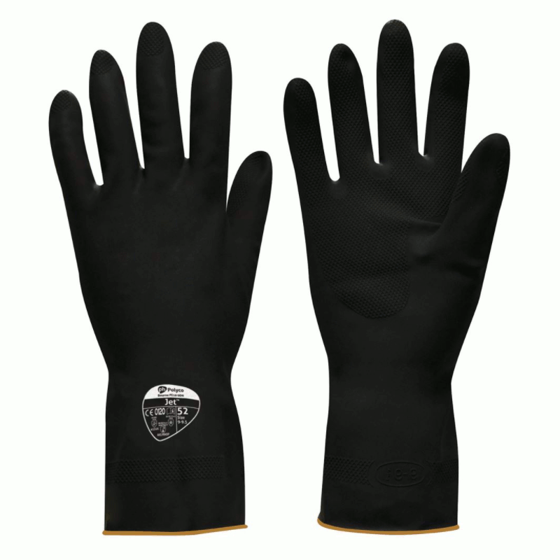 Black Second Skin Gloves - XL