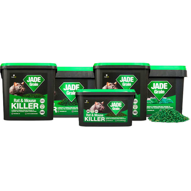 Rat Poison Jade Grain Rat and Mouse Killer Bromadiolone From PestFix