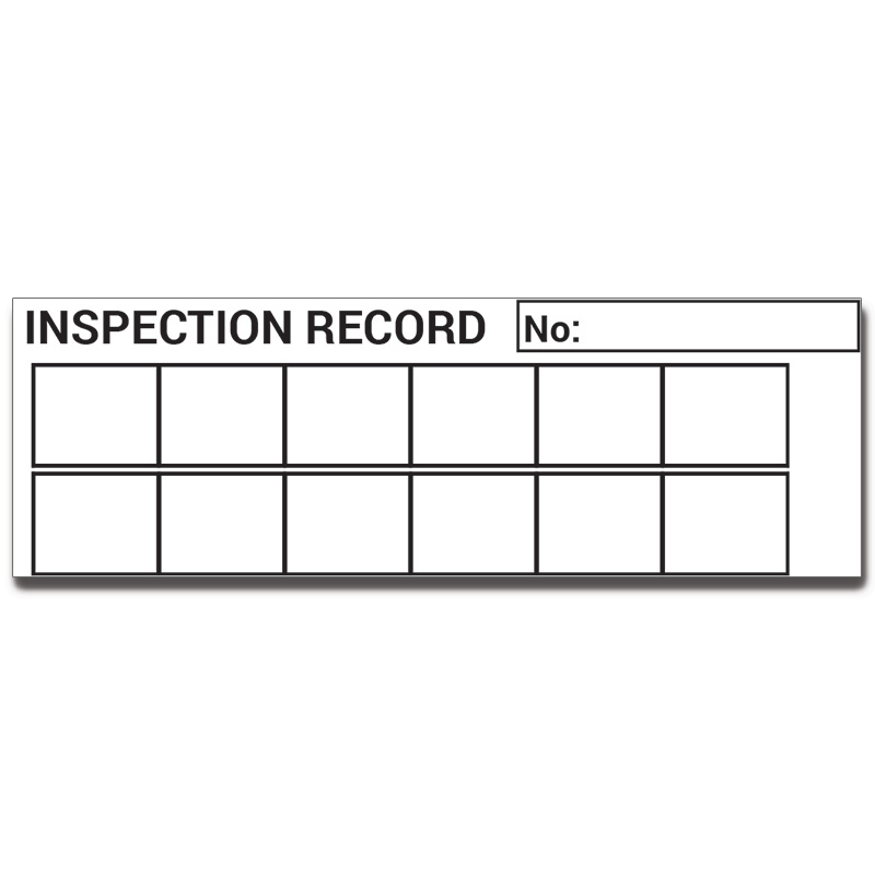 Inspection Record Labels
