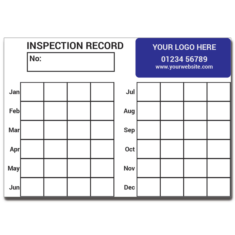 Inspection Record Labels