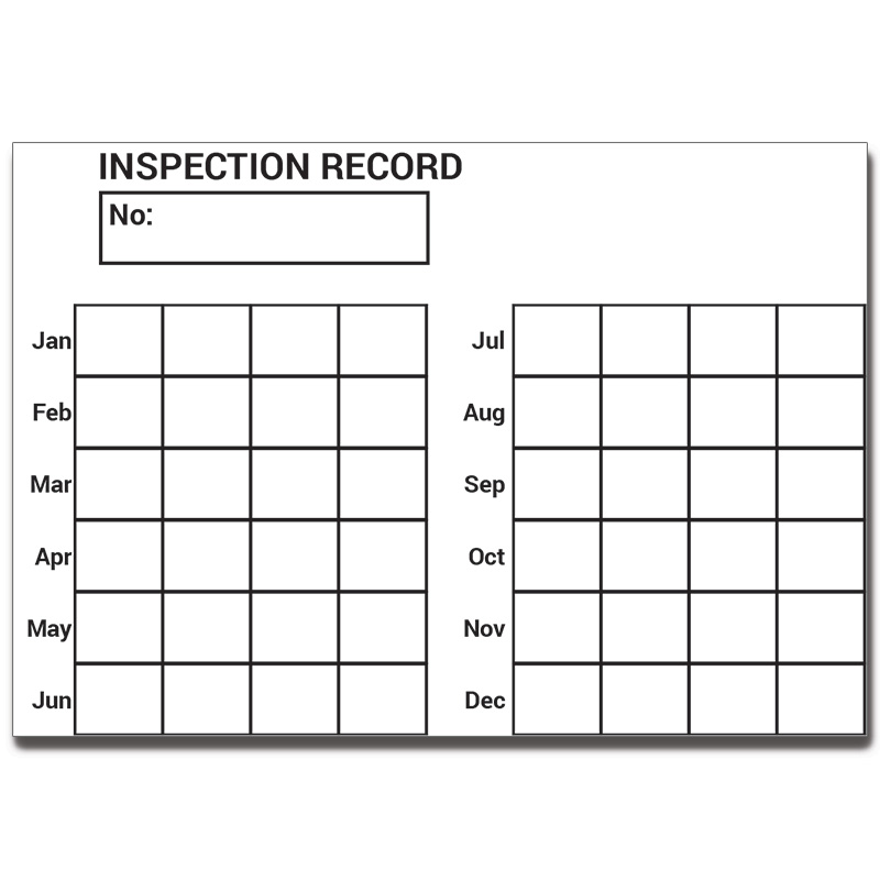 Inspection Record Labels