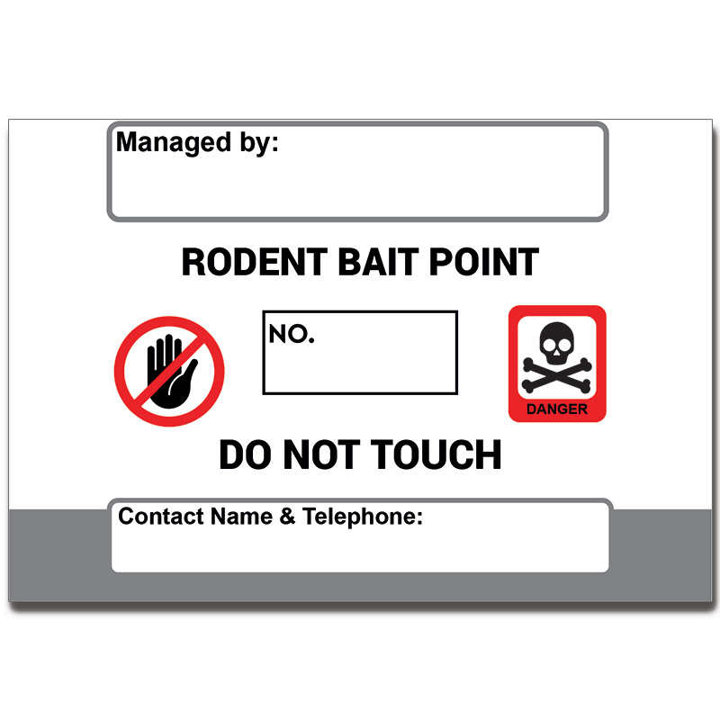 Rodent Bait Point Labels