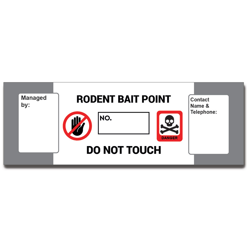Rodent Bait Point Labels