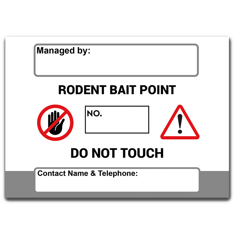 Rodent Bait Point Labels