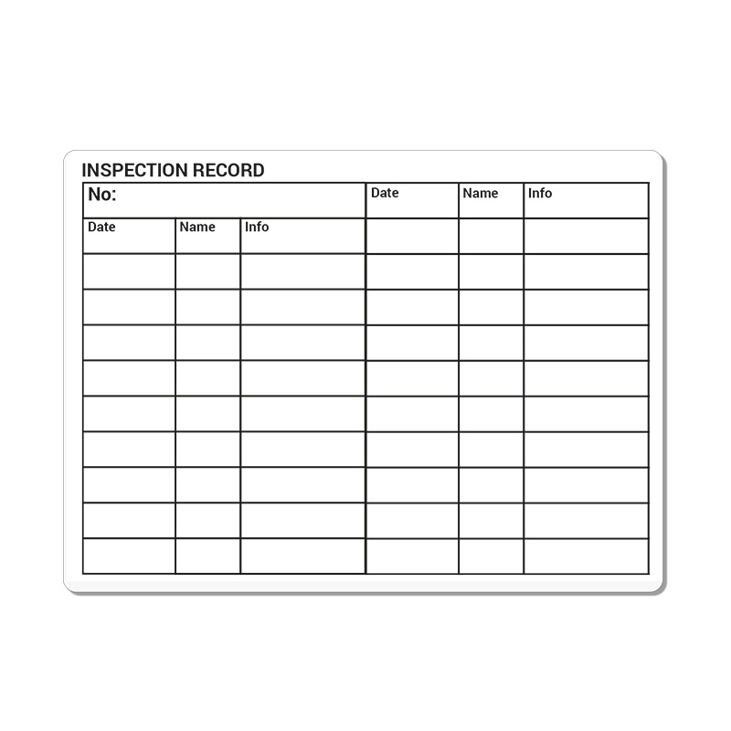 Inspection Record Labels