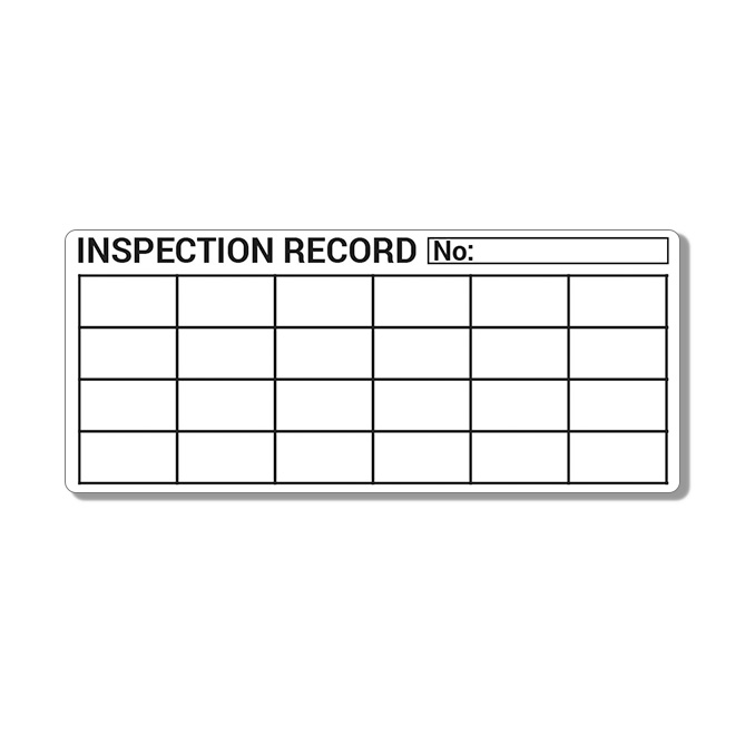 Inspection Record Labels