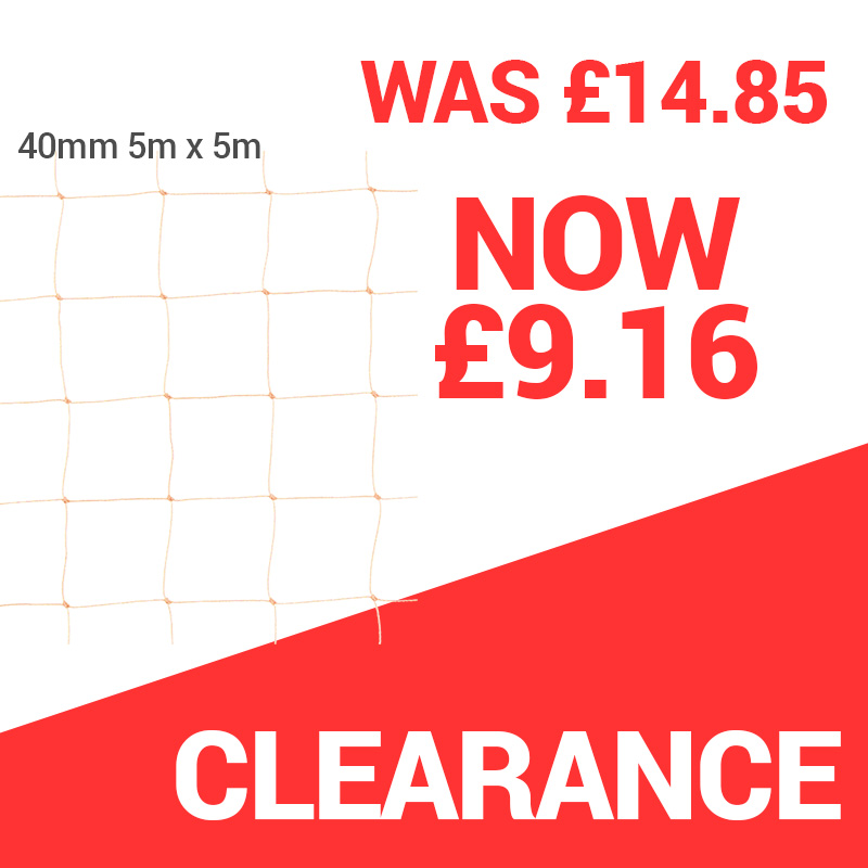 Pheasant Netting 5m x 5m - Stone