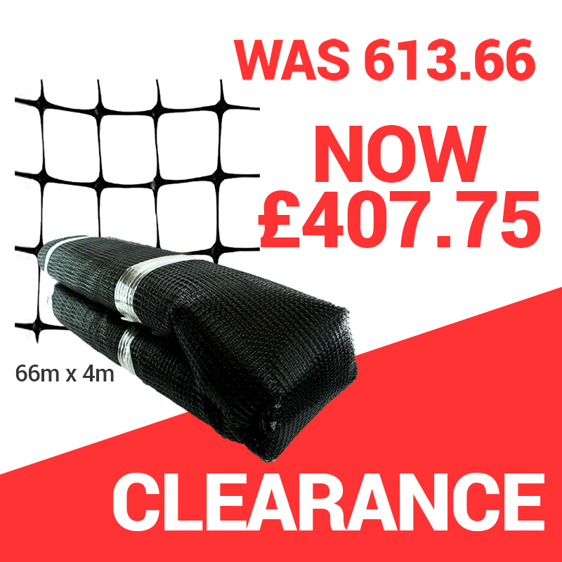 Plastic 15mm Mesh Netting Roll 66m X 4m
