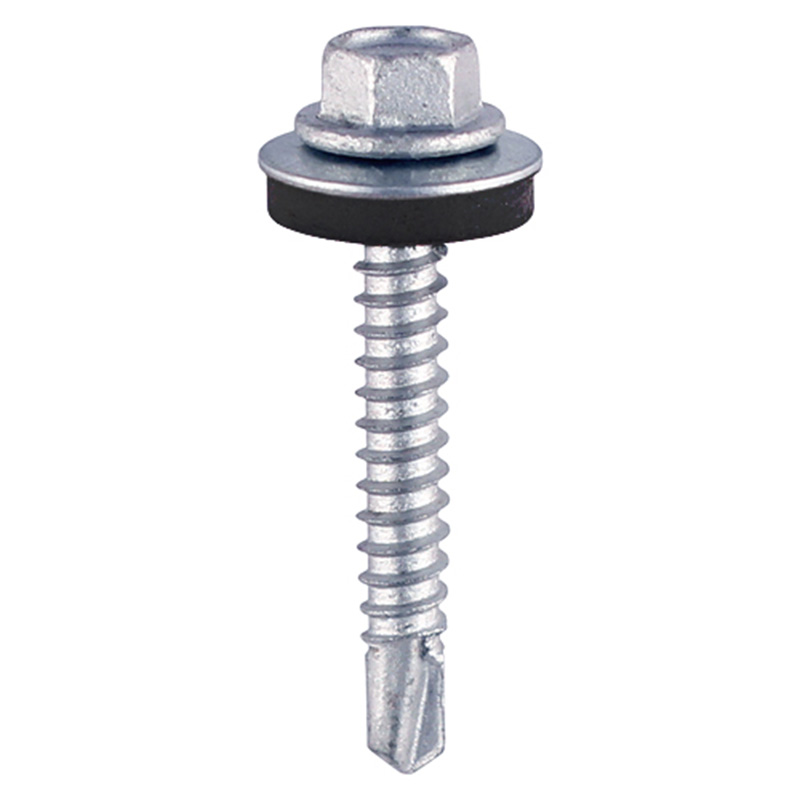 Self Drill Hex Head Screws Galvanised Steel with EDPM Washer