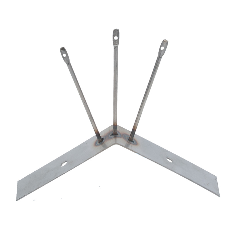 Triangular Ridge Brackets for Post and Wire