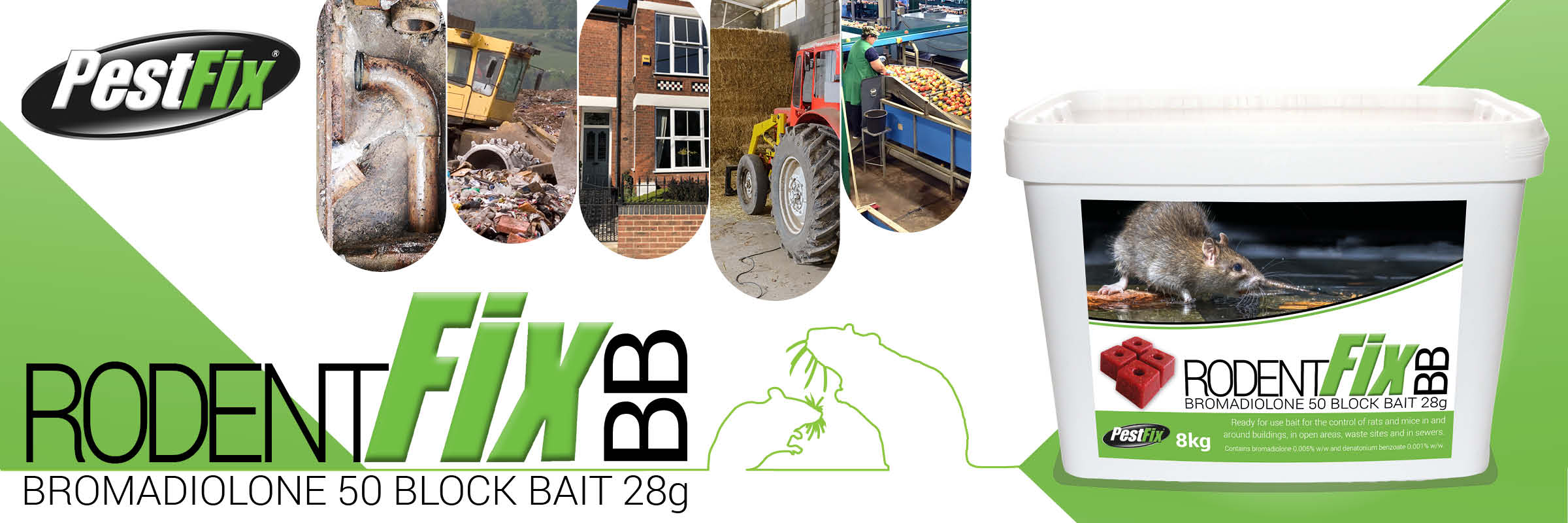 RodentFIX BB Bromadiolone 50 Block Bait