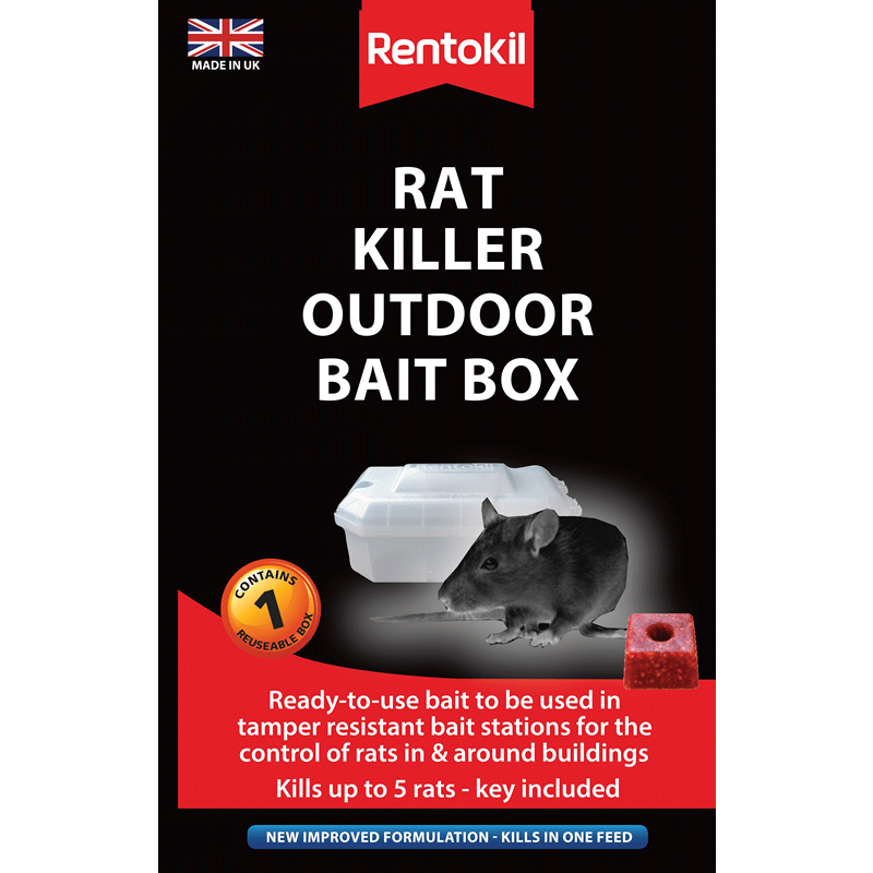 Rentokil Rat Killer Outdoor Bait Box