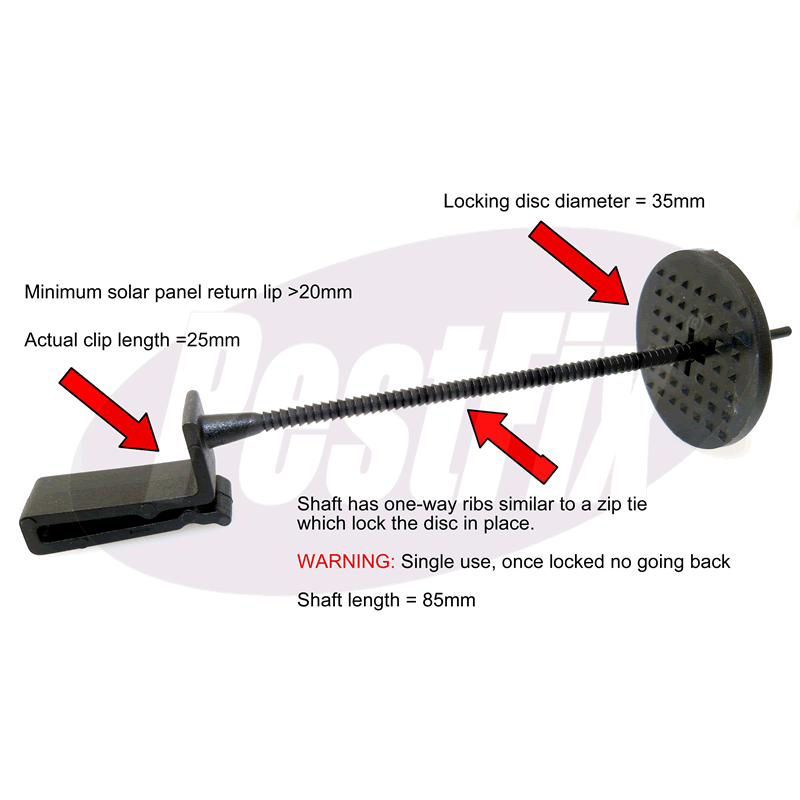 Solar Panel Bird Exclusion Kit