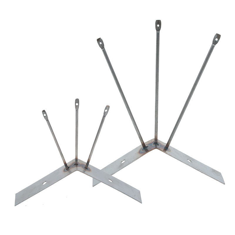 Triangular Ridge Brackets for Post and Wire