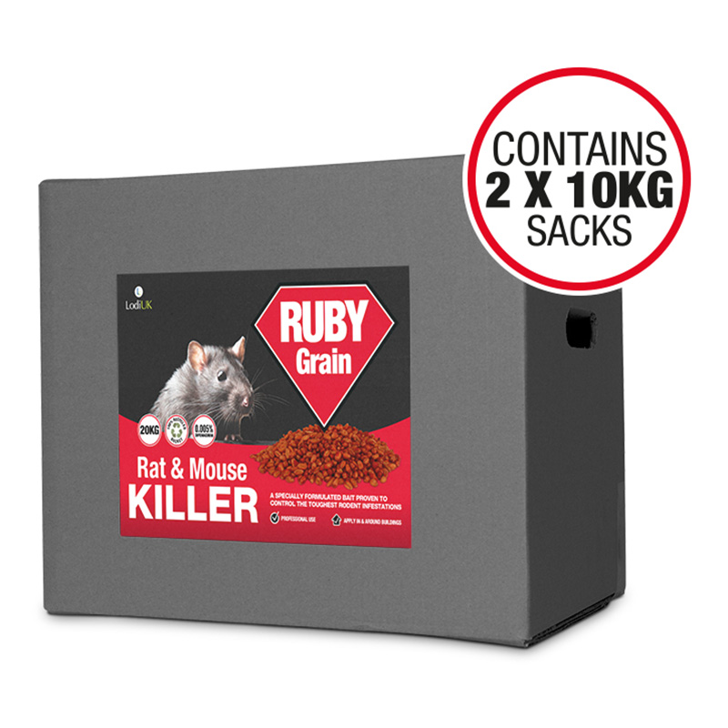 Ruby Grain Rat and Mouse Killer From PestFix