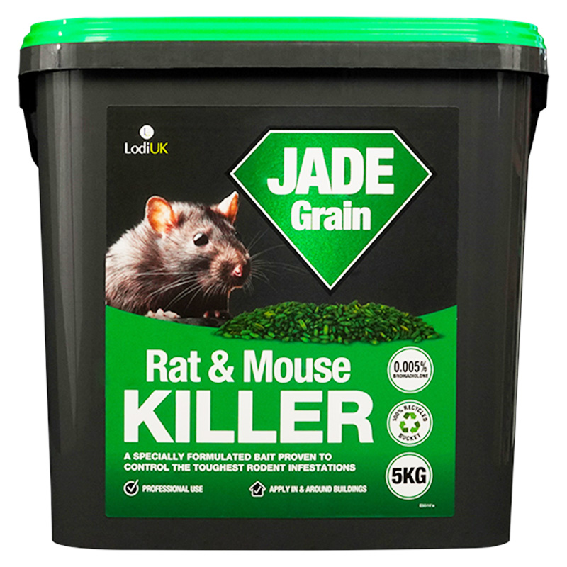 Rat Poison Jade Grain Rat and Mouse Killer Bromadiolone From PestFix