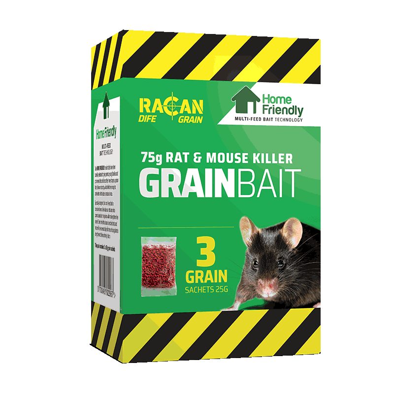 RACAN Dife Grain Rat and Mouse Killer Grain Bait Sachets